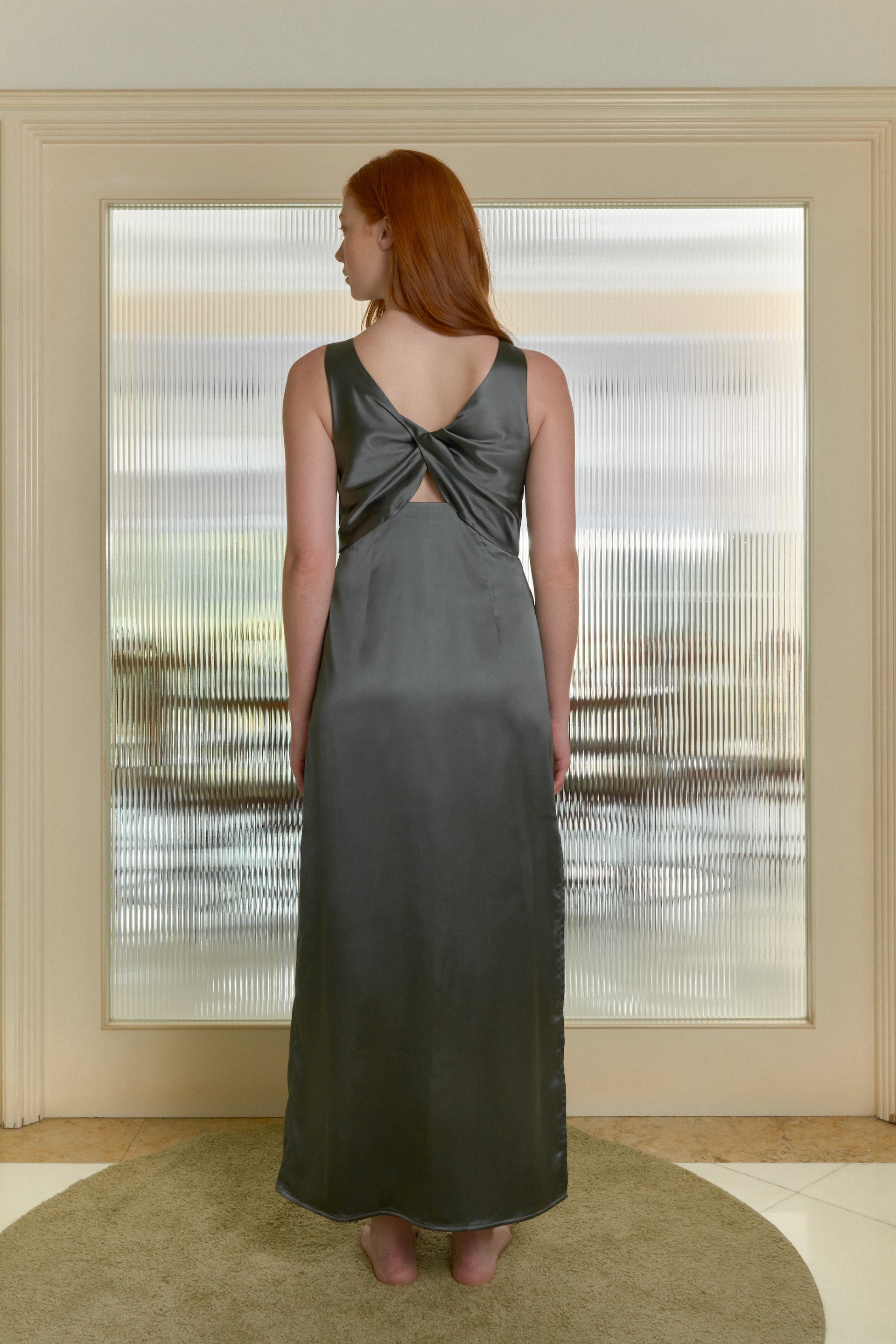 Twist Satin Dress – LAUNDRY STUDIO