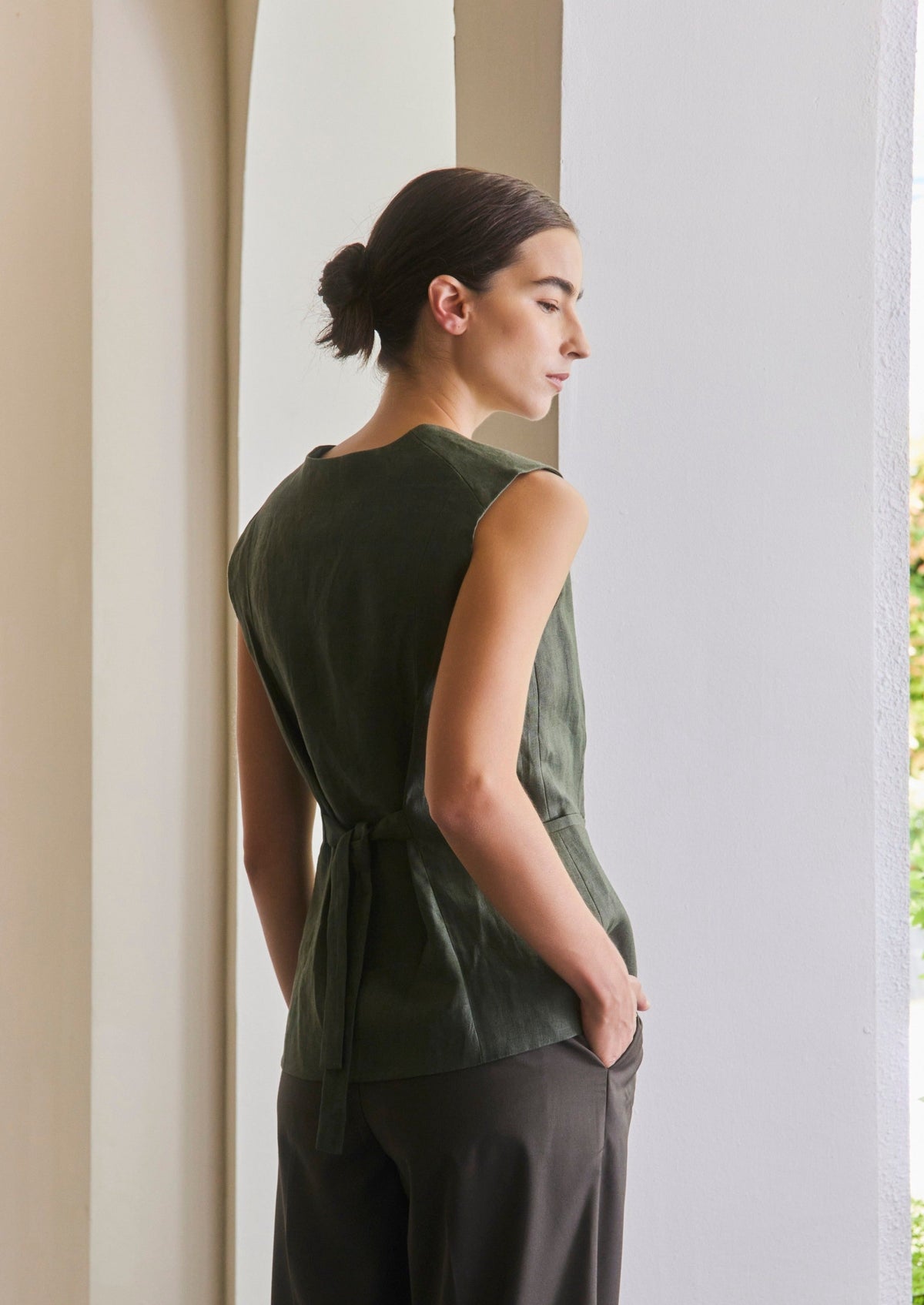 Field Linen Vest – LAUNDRY STUDIO